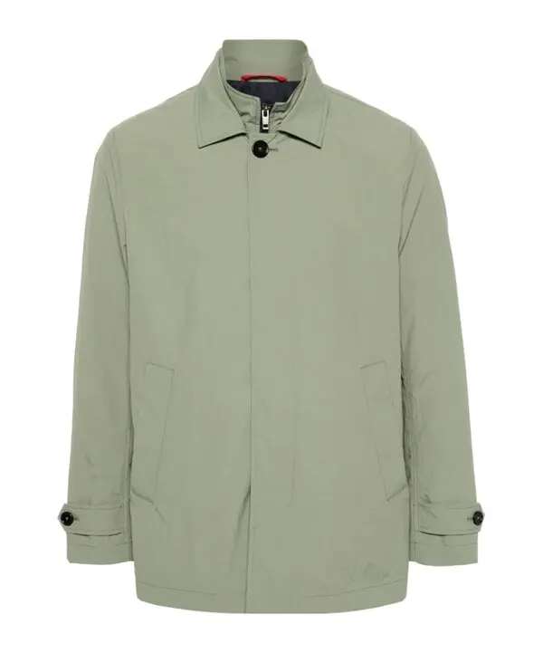 FAY Layered-design Jacket With Classic Collar
