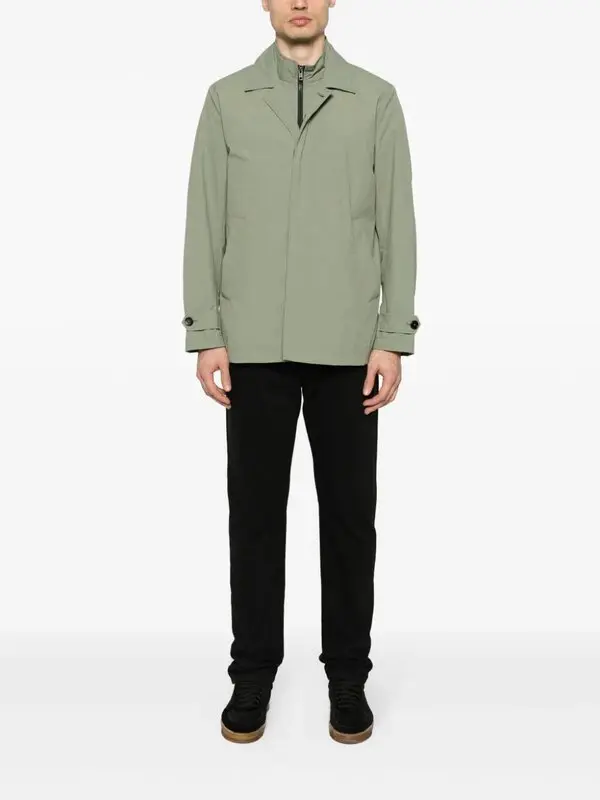 FAY Layered-design Jacket With Classic Collar