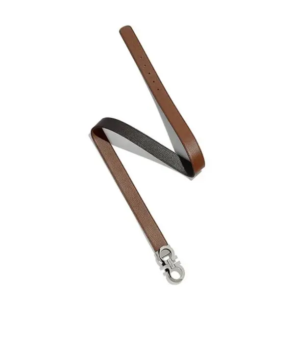 FERRAGAMO Gancini Buckle Double-sided Belt - Black