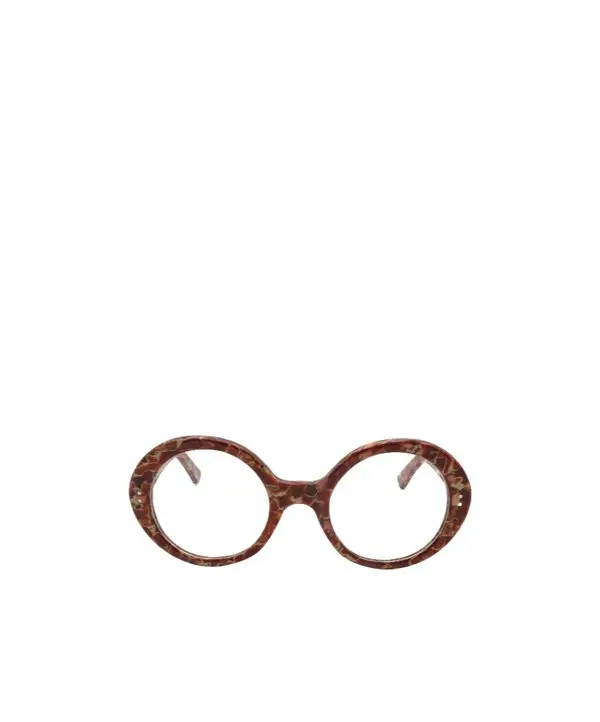 Marni Full-frame Oval Eyeglasses - Red
