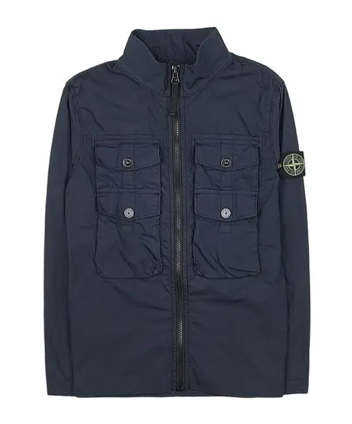 Stone Island Long Sleeve Jacket With Chest Pockets