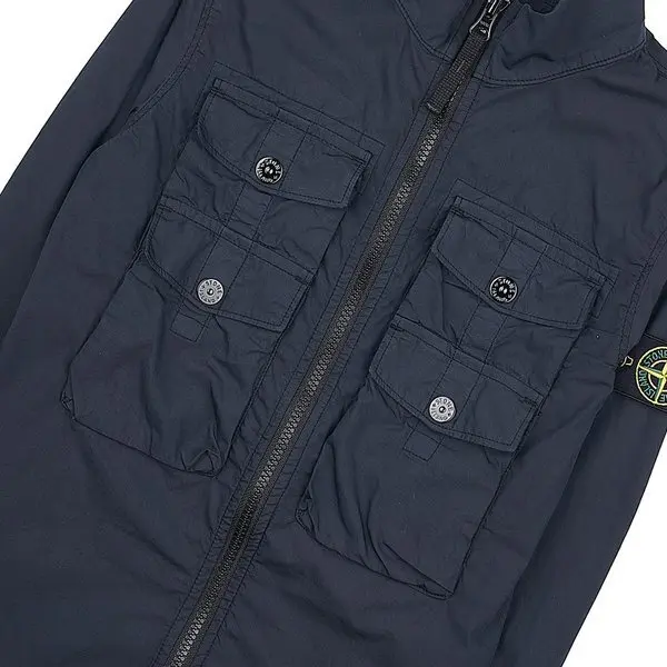 Stone Island Long Sleeve Jacket With Chest Pockets