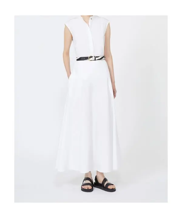 Max Mara Gesto Sleeveless Midi Dress - Optical White