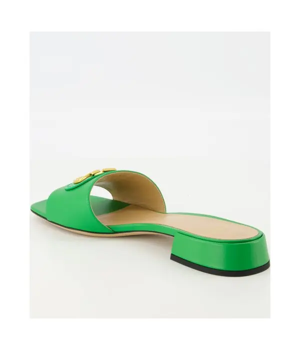Valentino Garavani Vlogo Signature Slip-on Sandals - Green