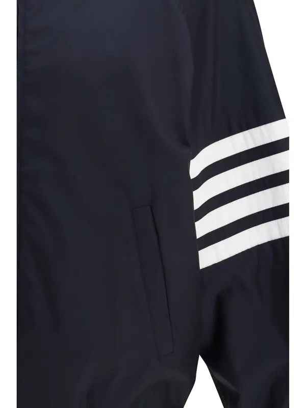 Thom Browne 4-bar Stripe Zip-up Track Jacket - Navy Blue