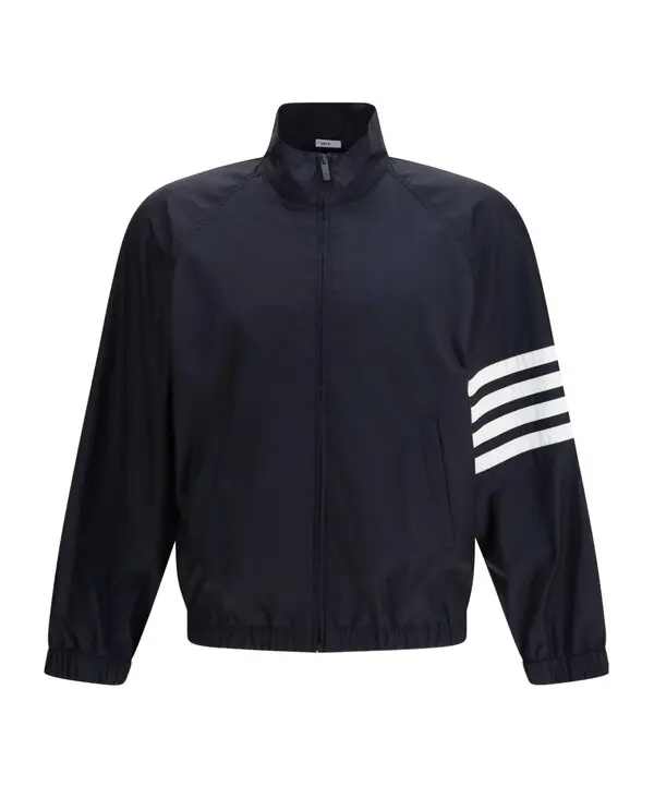 Thom Browne 4-bar Stripe Zip-up Track Jacket - Navy Blue