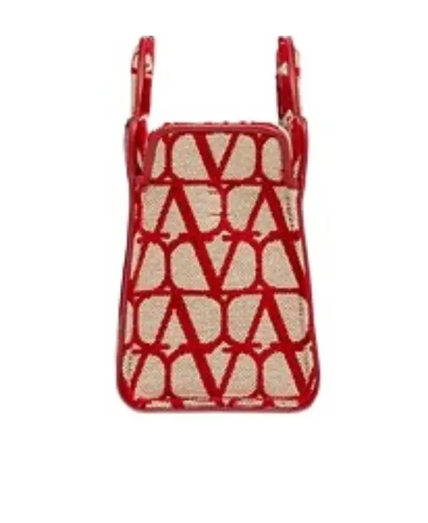 Valentino Garavani Le Troisième Toile Iconographe Top Handle Bag - Red