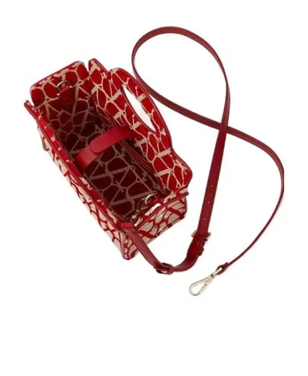 Valentino Garavani Le Troisième Toile Iconographe Top Handle Bag - Red