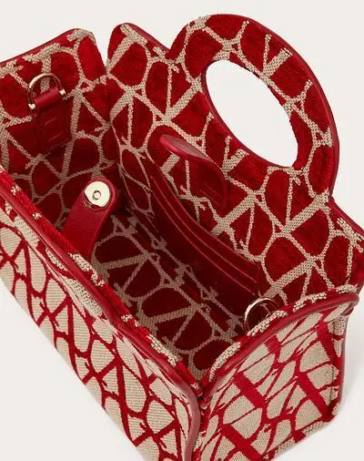 Valentino Garavani Le Troisième Toile Iconographe Top Handle Bag - Red