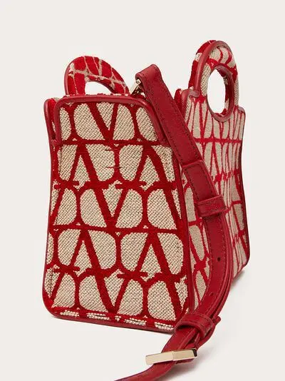 Valentino Garavani Le Troisième Toile Iconographe Top Handle Bag - Red