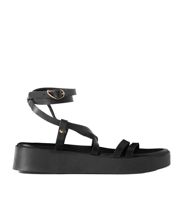 ANCIENT GREEK SANDALS Aristea Platform Sandals - Black