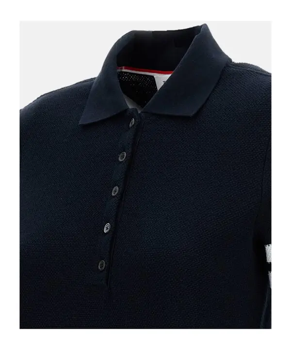 Thom Browne Patch Detail 4-bar Mini Polo Dress
