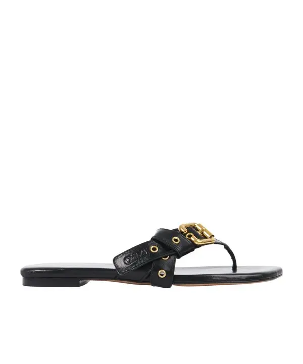 Chloé Mae Thong Sandals With Buckle Detail