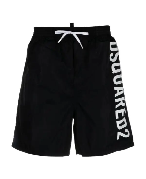 Dsquared2 Logo Swim Trunks - Black