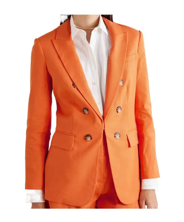 Veronica Beard Bexley Linen-blend Blazer
