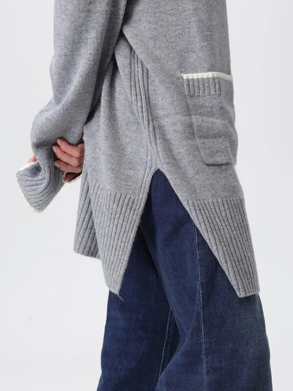 Pinko V-neck Button-up Cardigan With Welt Pockets