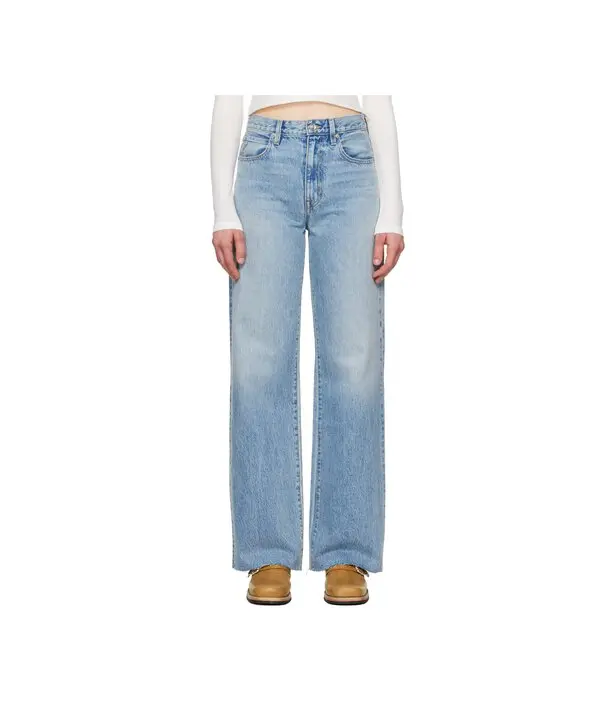 SLVRLAKE Grace High-waisted Denim Trousers - Blue