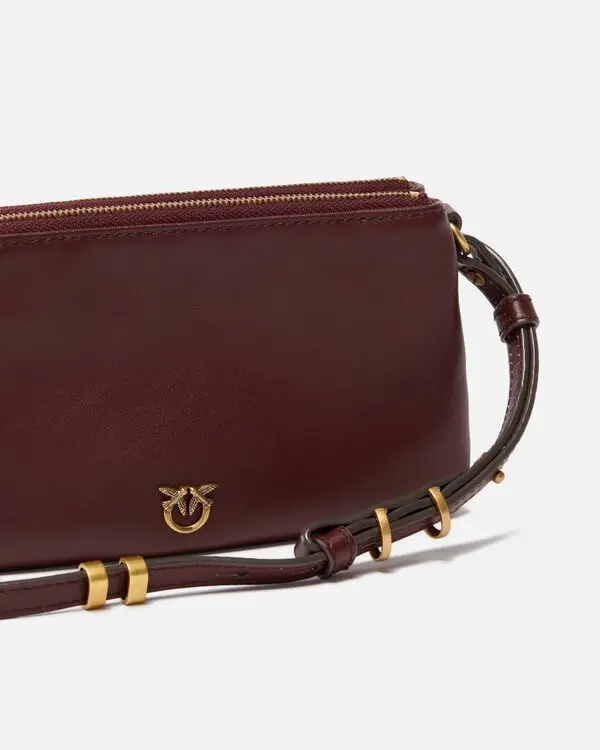 Pinko Zipped Mini Crossbody Bag - Brown