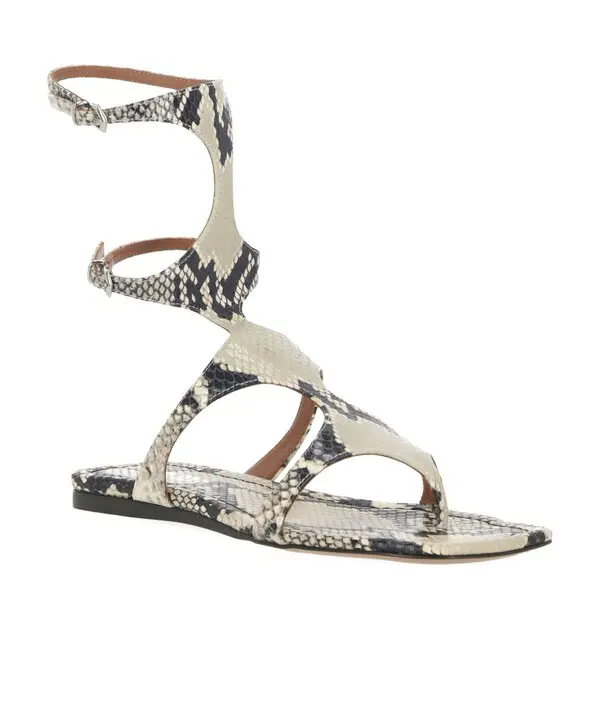 Paris Texas Uma Embossed Flat Sandals
