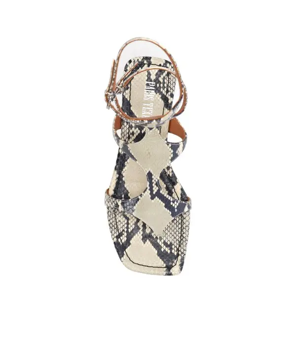 Paris Texas Uma Embossed Flat Sandals