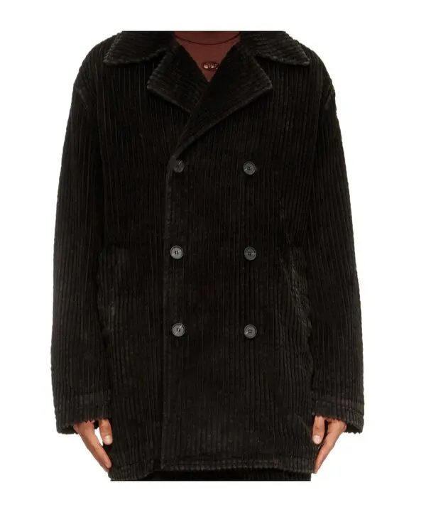 DIESEL® Otis Corduroy Double-breasted Coat