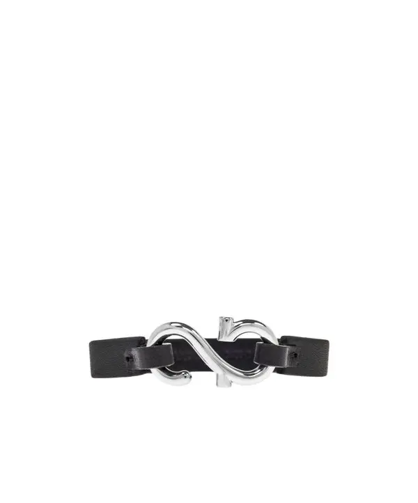 FERRAGAMO Gancini Hook Bracelet - Black
