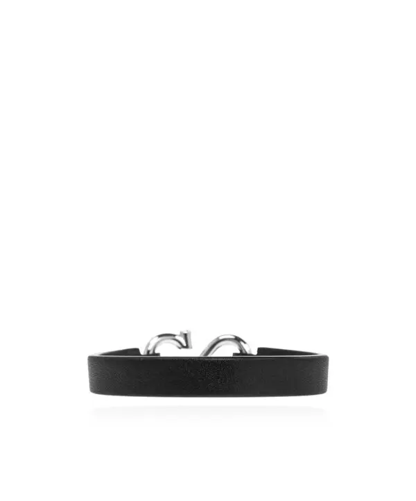 FERRAGAMO Gancini Hook Bracelet - Black