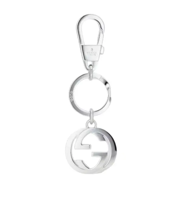 Gucci Interlocking G Keychain - Silver