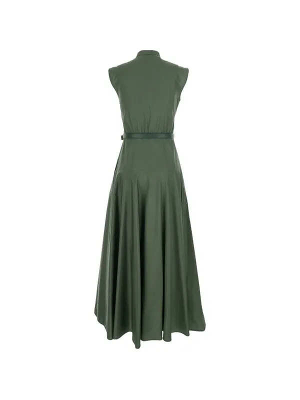 Max Mara Gesto Sleeveless Midi Dress - Khaki