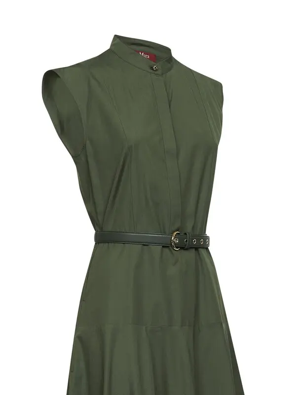 Max Mara Gesto Sleeveless Midi Dress - Khaki