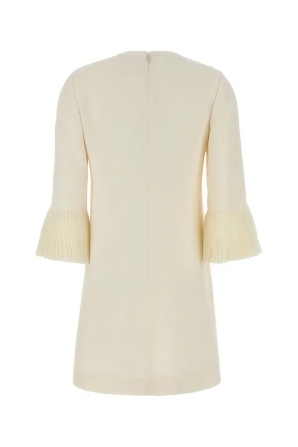 Valentino Garavani Embroidered Crepe Couture Short Dress