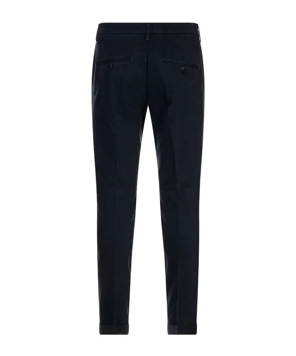 DONDUP Belted Tapered Pants - Black