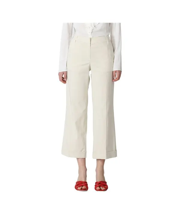 Jacob Cohen Selena Slim Nine-quarter Hem Pants - White