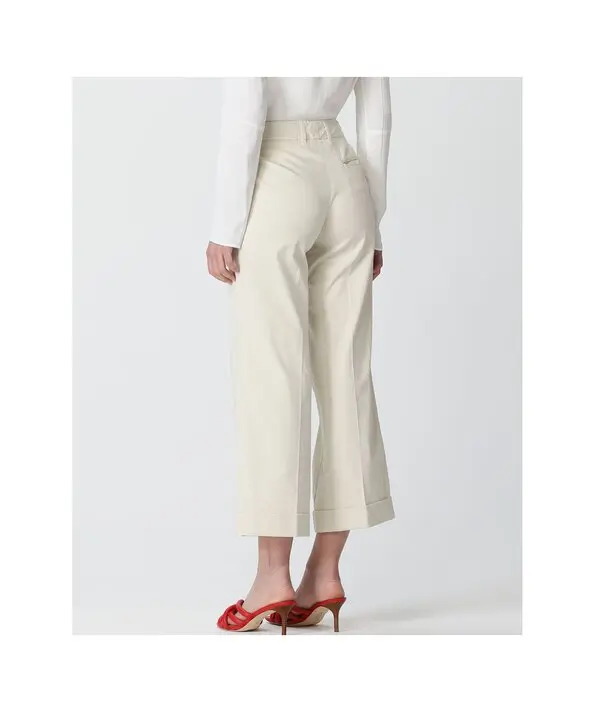 Jacob Cohen Selena Slim Nine-quarter Hem Pants - White