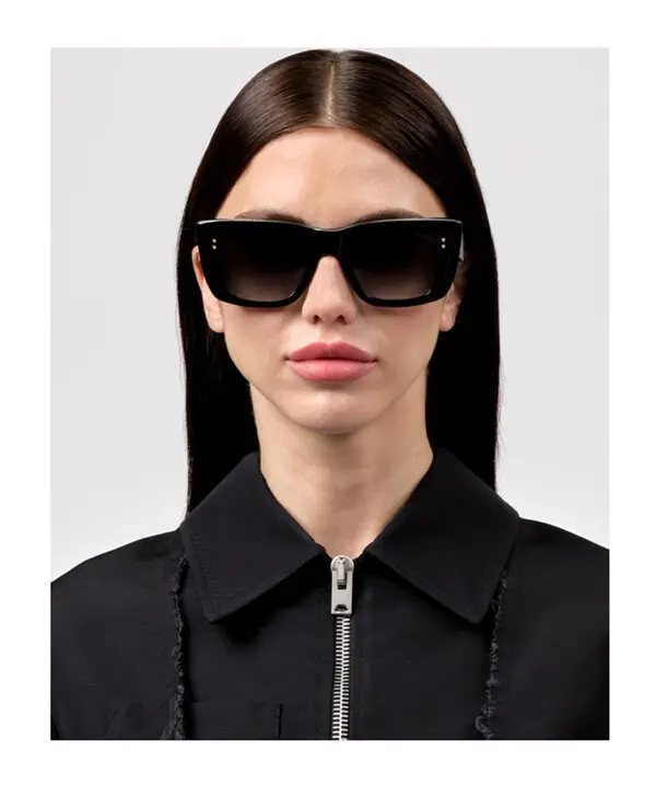 Dita Mahine Embellished Square Sunglasses - Black