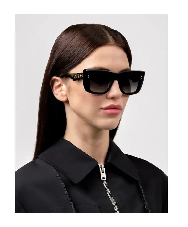 Dita Mahine Embellished Square Sunglasses - Black