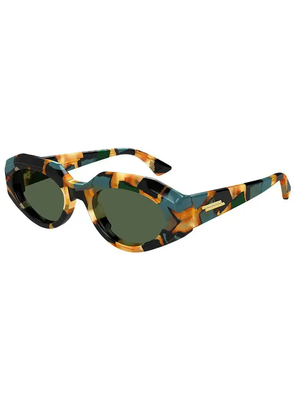 Bottega Veneta Oval Frame Sunglasses