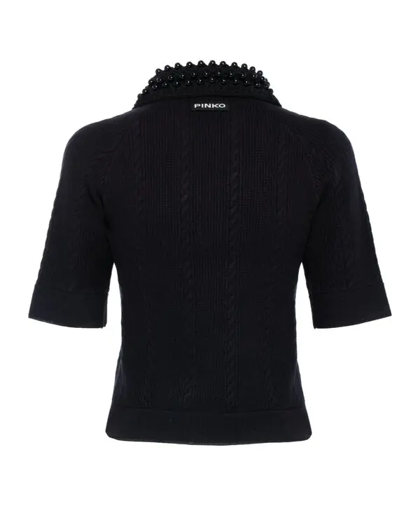 Pinko Embellished Polo Sweater