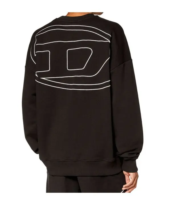 DIESEL® S-rob-megoval-d Logo Embroidered Sweatshirt
