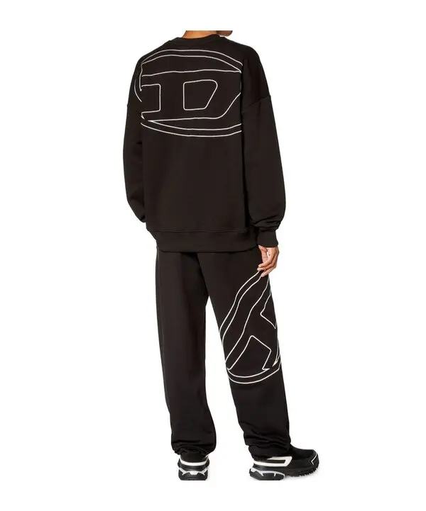 DIESEL® S-rob-megoval-d Logo Embroidered Sweatshirt