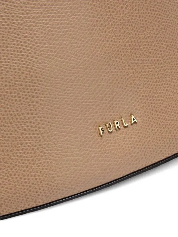 Furla Roxie Logo Detail Bucket Bag - Brown