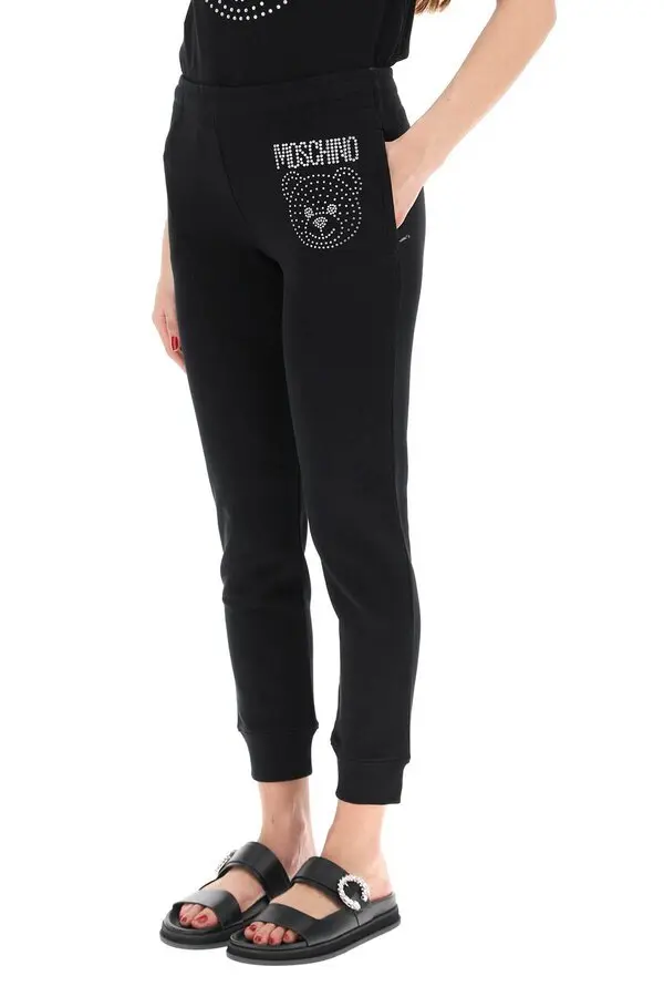 Moschino Embellished Teddy Bear Track Pants