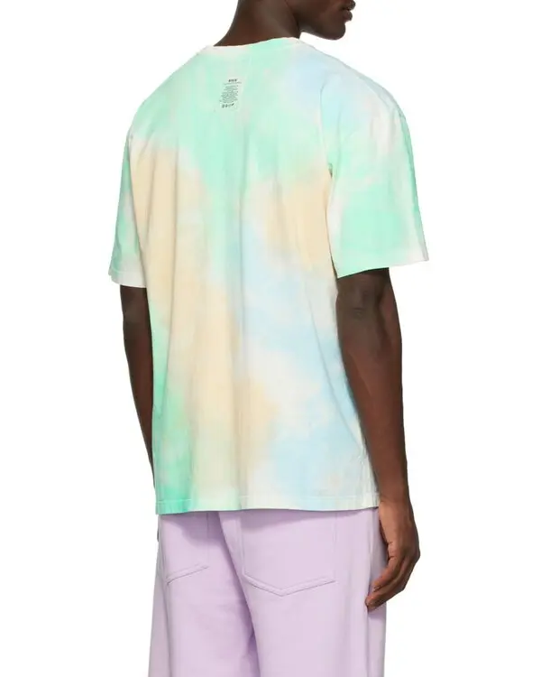 MSGM Tie-dyed Crewneck T-shirt - Green