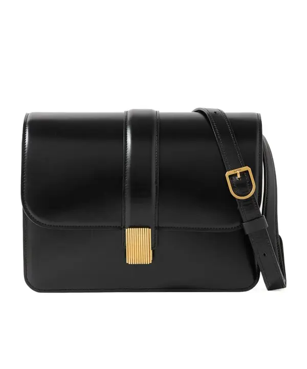 Khaite Blake Flap Shoulder Bag - Black