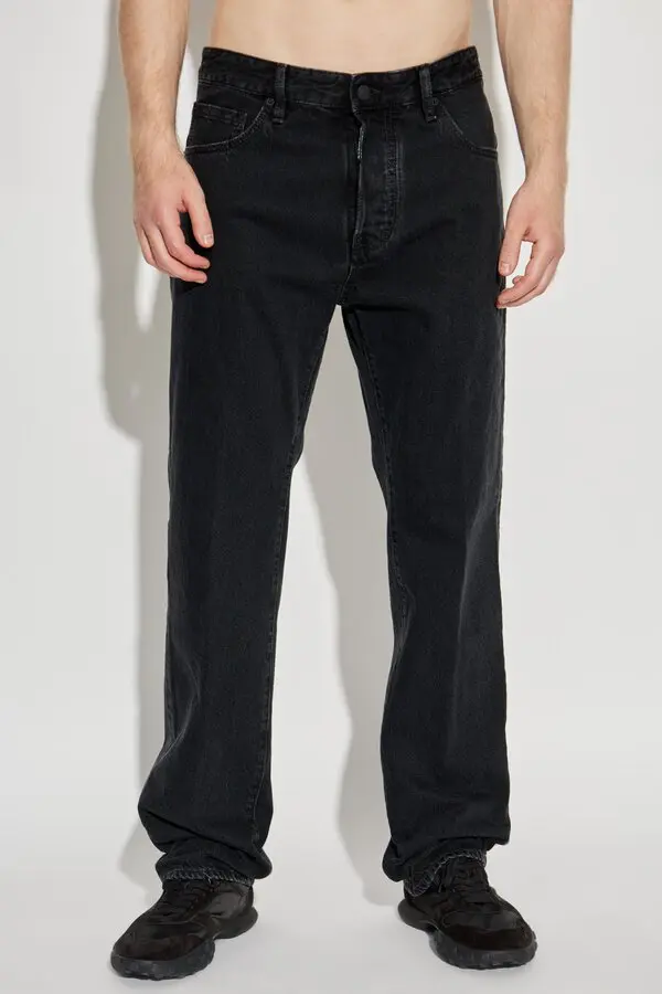 Dsquared2 Logo Patch Straight-leg Jeans