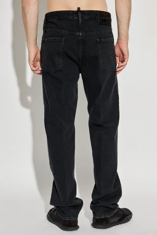 Dsquared2 Logo Patch Straight-leg Jeans