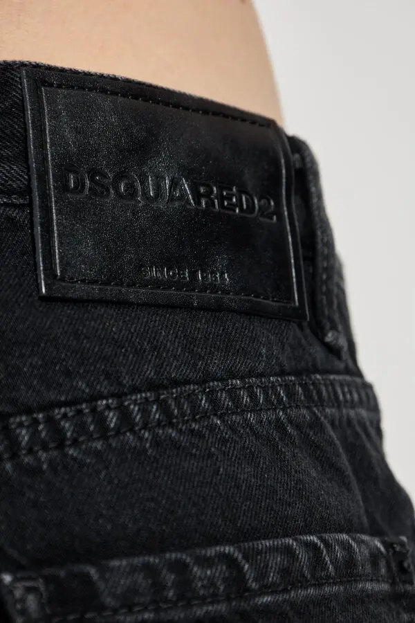 Dsquared2 Logo Patch Straight-leg Jeans