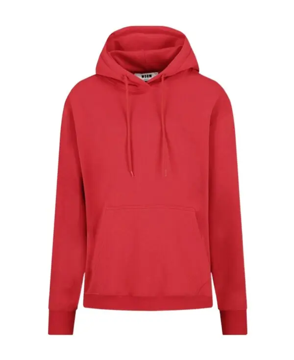 MSGM Logo Hooded Sweater - Red