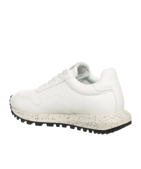 Emporio Armani Round Toe Lace-up Casual Sneakers
