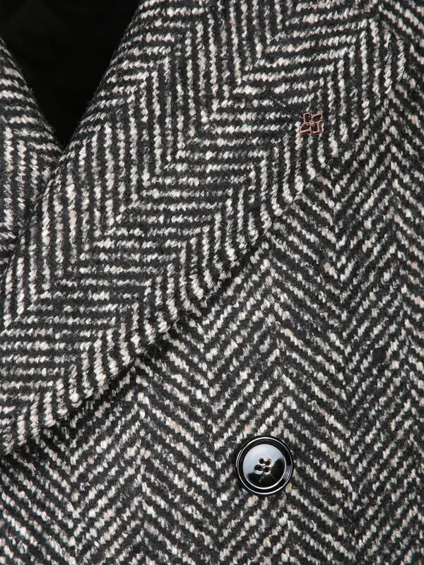 Tagliatore Herringbone Double-breasted Coat
